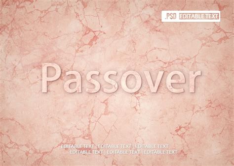 Premium Psd Passover Text Style Effect