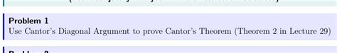 Solved Problem 1use Cantors Diagonal Argument To Prove