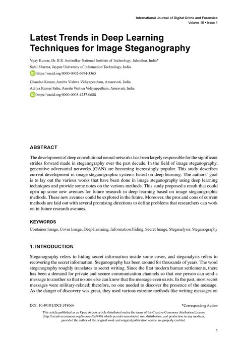 Latest Trends In Deep Learning Techniques For Image Steganography Computer Science And Studocu