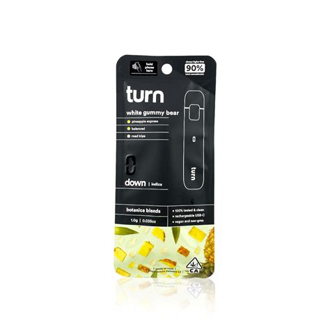 Turn All In One White Gummy Bear 1g Tropicanna Ma
