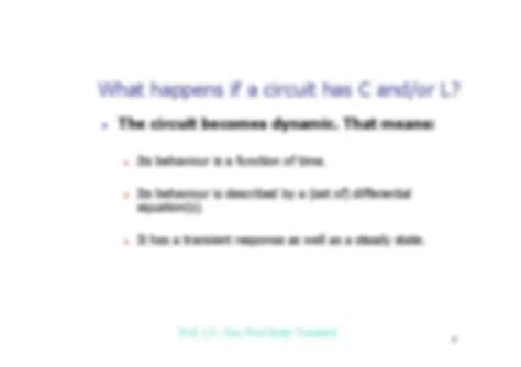 First Order Transient Basic Electronics Lecture 02 Electronic And