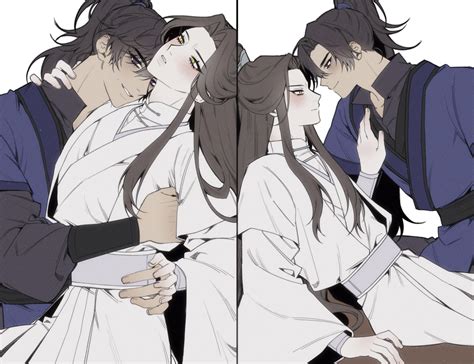 Chu Wanning And Mo Ran Erha He Tadebai Mao Shizun Drawn By Bisu