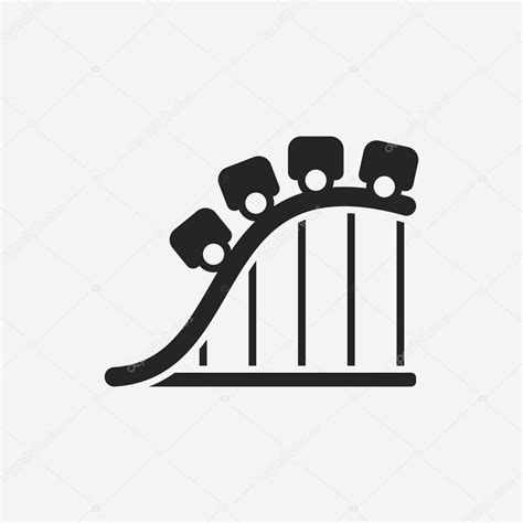 遊園地のジェット コースターのアイコン — ストックベクター © Vectorchef 79336994