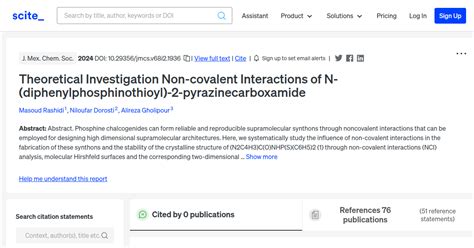 Theoretical Investigation Non Covalent Interactions Of N