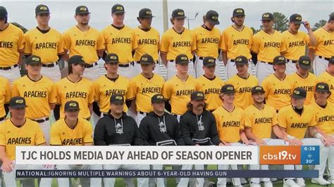 Tjc Apache Baseball Opens 2023 Season With Team Media Day Cbs19tv