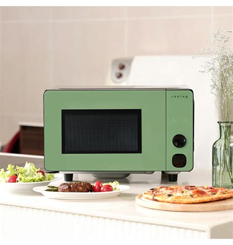 쿠잉 플랫전자레인지 Mcp20f 그린 20l 전자렌지 무회전 버튼식 미니 룸 티몬