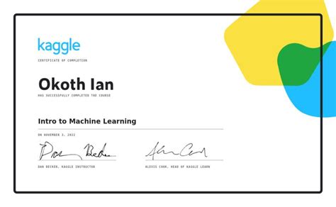 Ian Okoth On Linkedin Ive Completed The Intro To Machine Learning