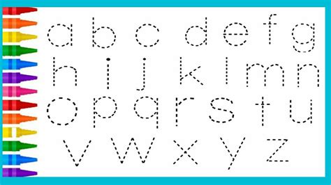 Small Letter ABCD Dotted Tracing English Alphabet Writing Preschool