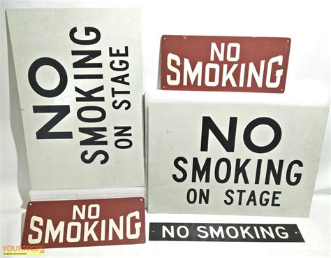 Elvis No Smoking Backstage Signs Original Set Dressing