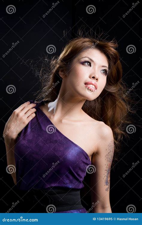 Glamor Girl Stock Image Image Of Glamor Female Tattoo 13419695