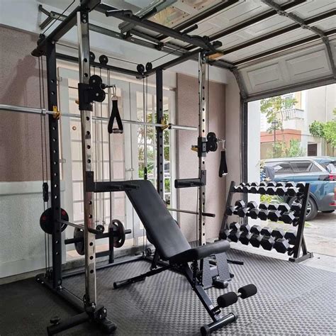 Home Gym Set Sports Equipment Exercise And Fitness Weights And Dumbbells