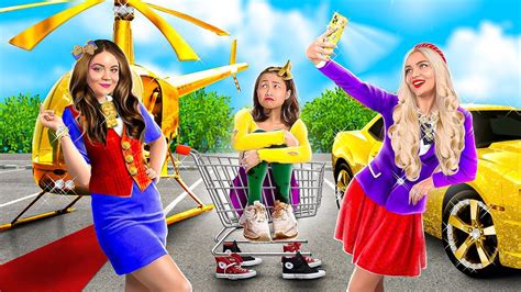 Бедная Vs Богатая Vs Гига Богатая Студентки Youtube