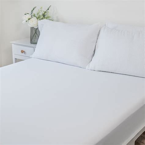 100 Cotton Waterproof Fitted Mattress Protector Double