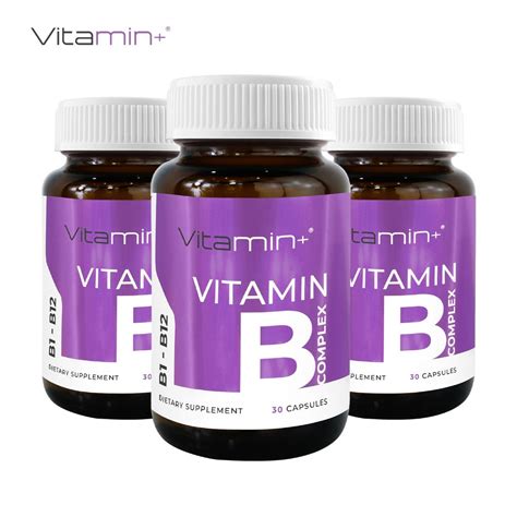 [แพ็ค 3 ขวดสุดคุ้ม] วิตามินบีรวม วิตามินพลัส Vitamin B Complex Vitamin