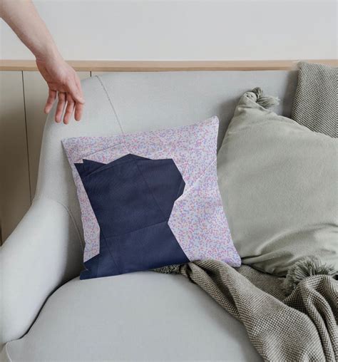 Cat Quilt Block Pattern Beginners Foundation Paper Piecing Printable PDF X Cm Or Inches