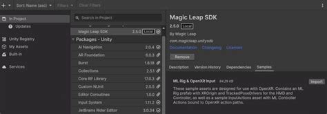 XR Origin ML Rig MagicLeap Developer Documentation