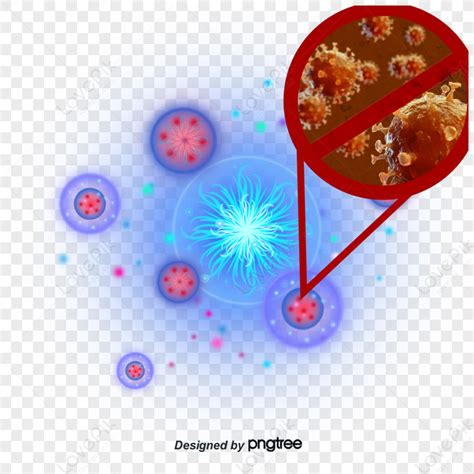 빛나는 일러스트 푸른 바이러스에 대한 요소 확산 금지건강 격리폐렴 Png 일러스트 무료 다운로드 Lovepik
