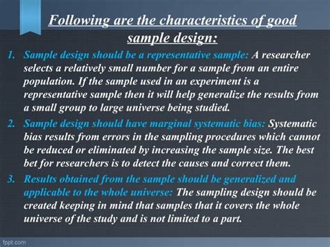 Sample And Sampling Design Research Method Ppt Science