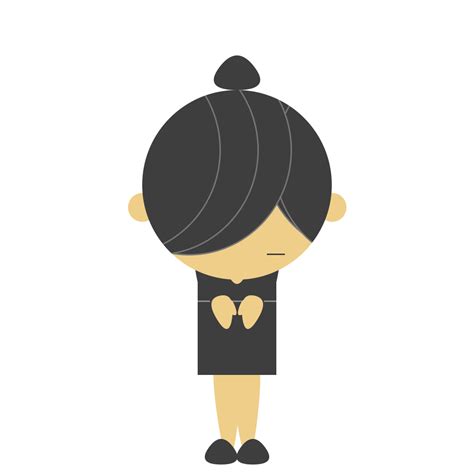 お辞儀をするスーツの女性のフリーイラスト フリーイラスト・クラシック（フリクラ）