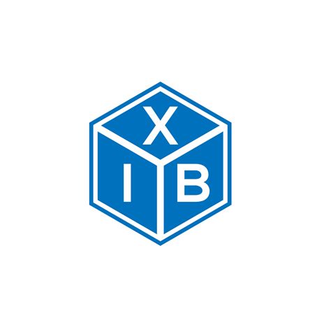 Xib Letter Logo Design On Black Background Xib Creative Initials