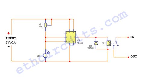 Ldr Circuit Diagram With Relay