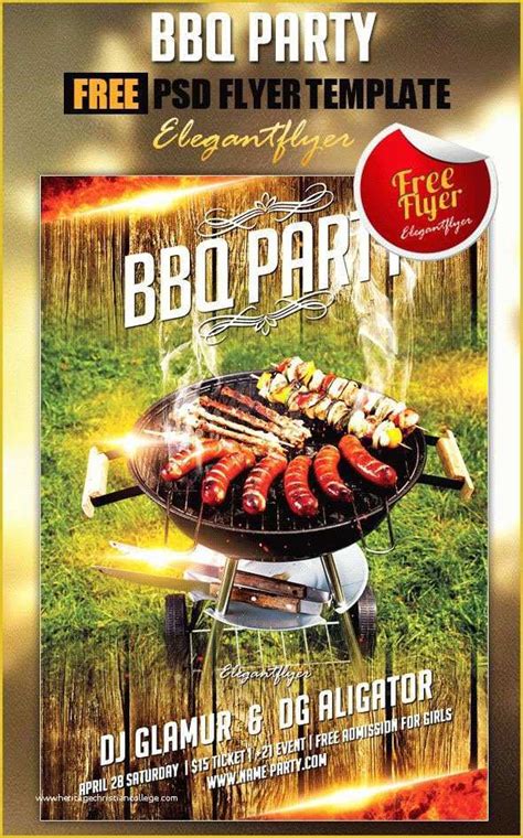 Bbq Flyer Template Free Of 20 Free Psd Barbeque Flyer Templates For The