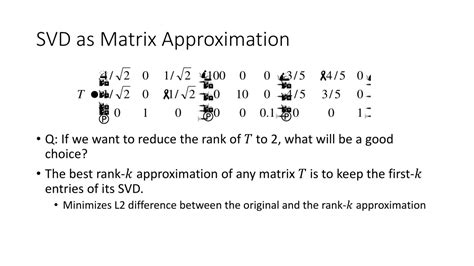 ppt lecture 13 singular value decomposition svd powerpoint