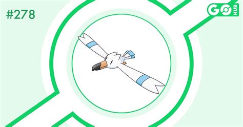 Wingull Pokémon GO Mejores Ataques Contadores PC máximo y