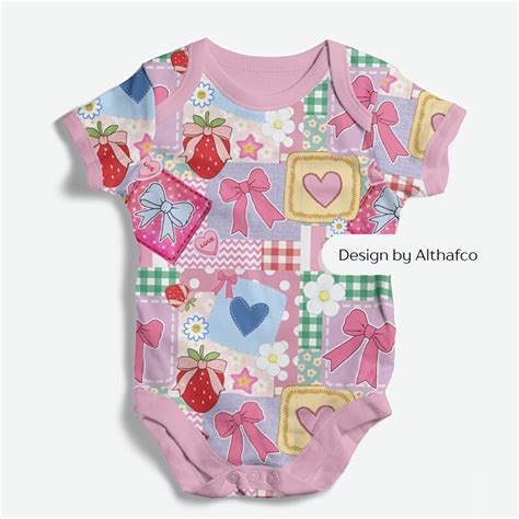 Coquette Patchwork Seamless Pattern Floral Bow Repeat Digital Paper