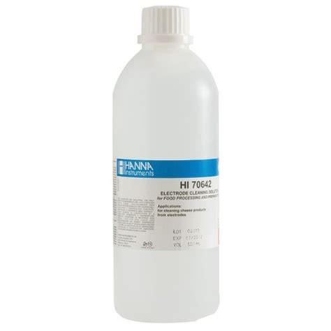 Electrode Cleaning Solution Dairy Cheese 500ml Trafalgar Scientific