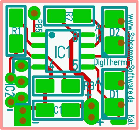 Microcontroller Bausatz Led Blink Thermometer In Smd Technik