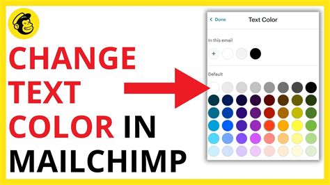 How To Change Text Color In Mailchimp QUICK GUIDE YouTube
