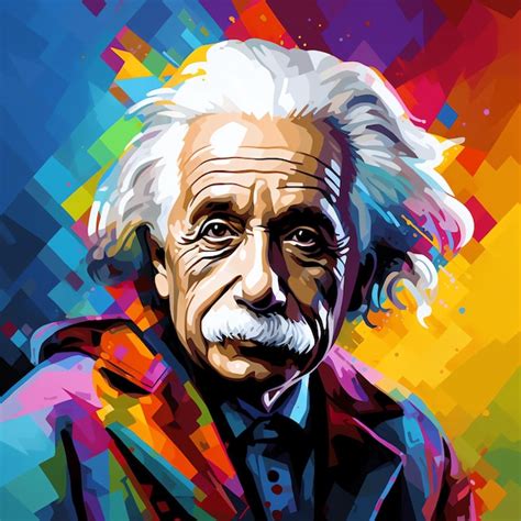 Premium Ai Image Albert Einstein Portrait Wpap