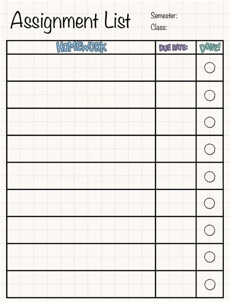 Assignments Notability Gallery