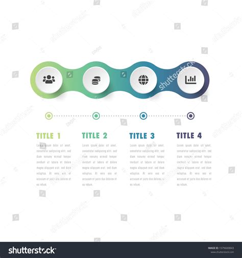 Vector Illustration Step Graphics Flow Chart Stock Vector Royalty Free