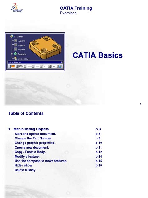 1 catia basic exercises