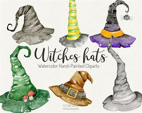 Halloween Clipart Witch Hat Clipart Party Clipart Halloween Etsy
