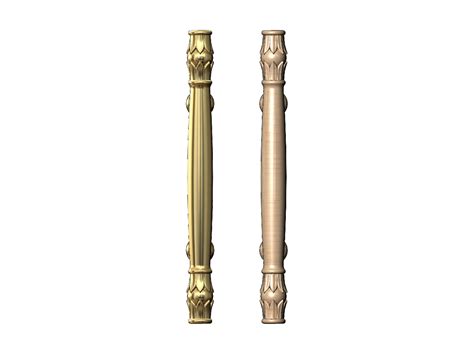 STL File Lotus Bead Round Push Pull Handle 3D Print Model STEP 3D