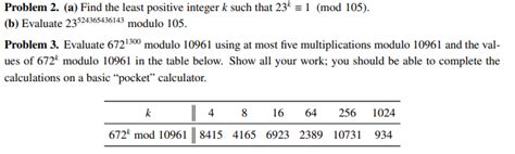 solved problem 2 a find the least positive integer k such