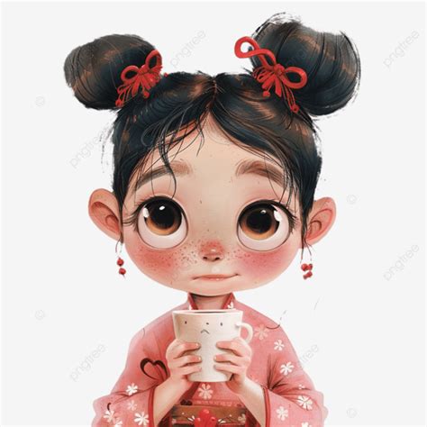 귀여운 아바타 소녀 화신 여자 캐릭터 Png 일러스트 및 이미지 에 대한 무료 다운로드 Pngtree