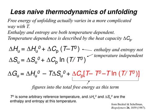 Ppt Basic Protein Structure And Stability Vi Thermodynamics Of
