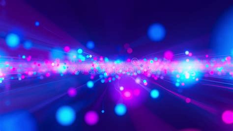 Extreme Closeup Of Big Data Light Speed Flow Abstract Digital Data