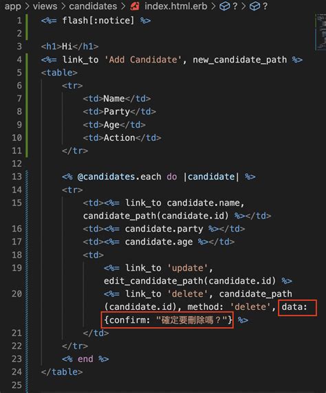 Ruby On Rails 網站開發 練習 012 資料””刪除delete Cheng Tings Blog