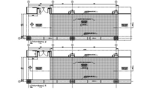 Top View Of The Ramp Section Details Is Given In This Autocad 2d Dwg