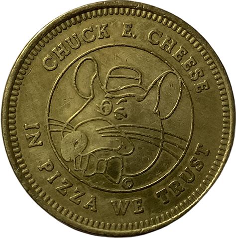 Token Chuck E Cheese Bilingual Brass Canadá Numista
