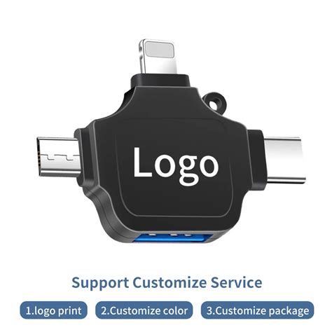 4 In 1 USB OTG Adapter Flash Drive Reader Toptai