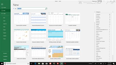 Как сделать календарь в Excel