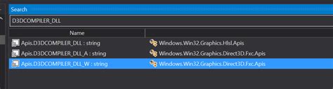 remove `d3dcompiler dll` constant · issue 1317 · microsoft
