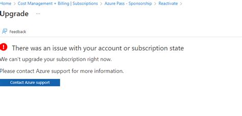 Upgrade The Azure Subscription From Azure Pass To Pay As You Go