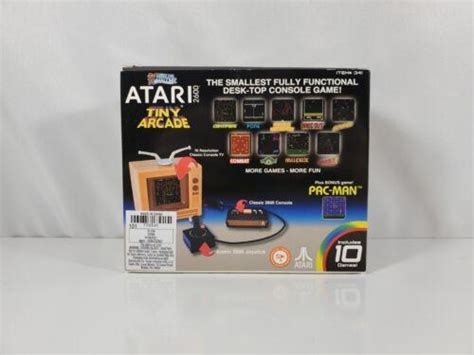 Worlds Smallest Tiny Arcade Atari 2600 Desk Top Console W 9 Games